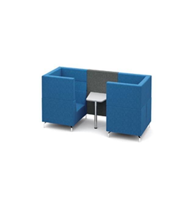 ALB02 – Alban Pod 2 person meeting booth with table – made to order ...